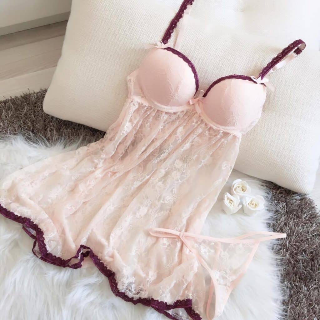 סט דגם "Jaime"- בורדו - Hermosa - הרמוסה הלבשה תחתונה